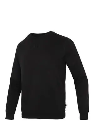 PUMA Solid Color Logo Pullover - Black