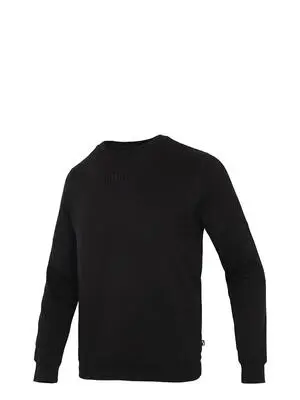 PUMA Solid Color Logo Pullover - Black