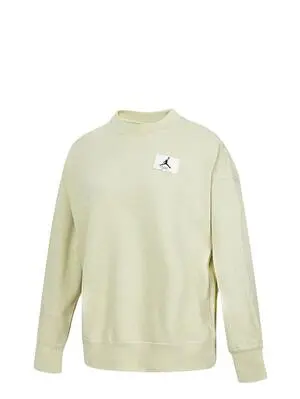 JORDAN Jordan Air Logo Loose Knit Hoodie Grey