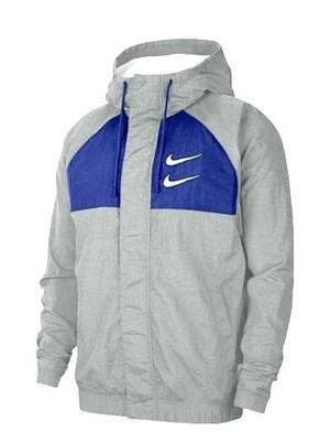 Nike Swoosh Double Swoosh Hooded Jacket - Grey