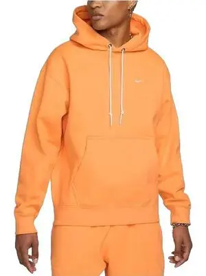 Nike Solo Swoosh Fleece Hoodie - Orange
