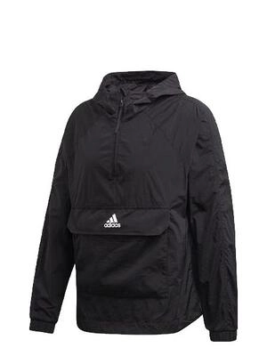 Adidas Logo Anorak Jacket - Black