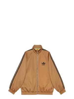 Gucci X Adidas Cotton Jersey Zip Jacket - Beige/black