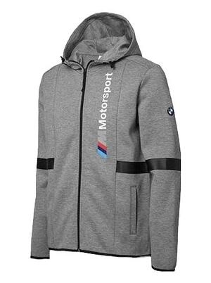 PUMA X Bmw Motorsport Hooded Zip-up Jacket - Grey/black