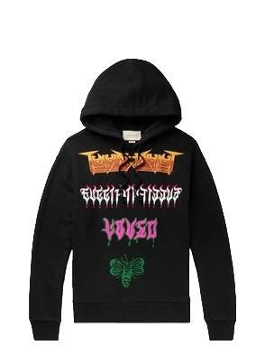 Gucci Printed Cotton Hoodie - Default Color