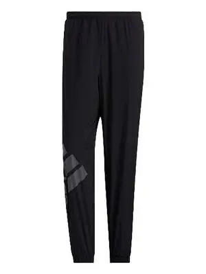 Adidas Logo Alphabet Printing Colorblock Bundle Feet Sports Pants - Black