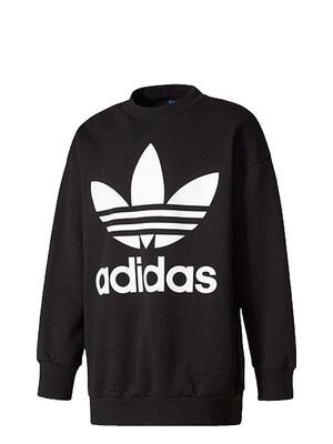 Adidas Originals Crew Sports Knit Casual Pullover - Black