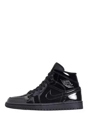 JORDAN 1 Mid Patent Se "triple Black - Triple Black Patent