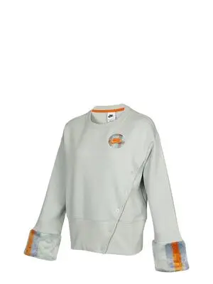 NIKE Nike Fleece Crewneck Sweatshirt With Faux Fur Cuffs