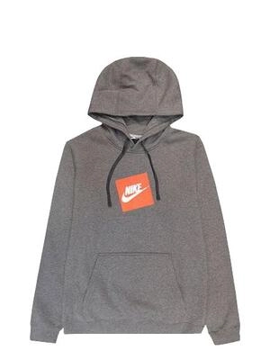Nike Fleece Lined Pullover Hoodie - Grey