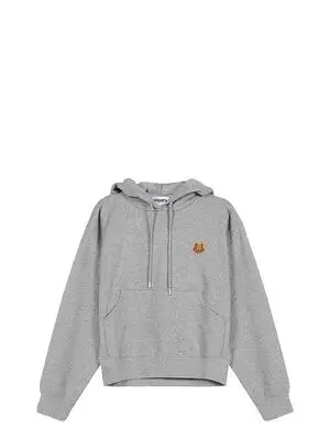 Kenzo Small Tiger Head Hoodie - Gray