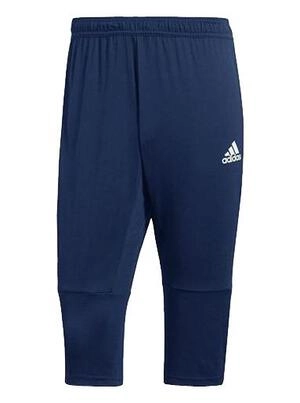 Adidas Soccer/football Training Running Sports Cropped Pants - Blue