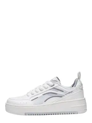 LI-NING Lifestyle Skate Sneakers - White/grey