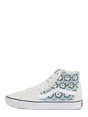 VANS Comfycush Sk8-hi High Top Sneakers - White/blue