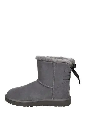 UGG UGG Mini Continuity Bow Boots Gray