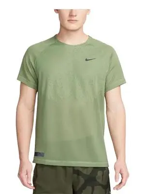 Nike Dri-fit Adv Run Division Techknit Short-sleeve Running Top - Green