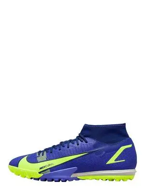 Nike Mercurial Superfly 8 Academy Tf Turf High-top Soccer Shoes - Blue