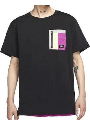 Nike Short Sleeve With Zipper Pocket - Black