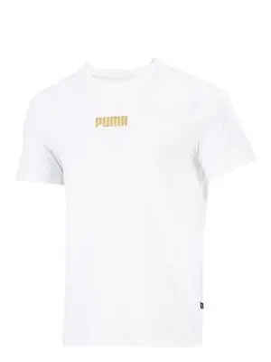PUMA Alphabet Printing Casual Sports Short Sleeve - White