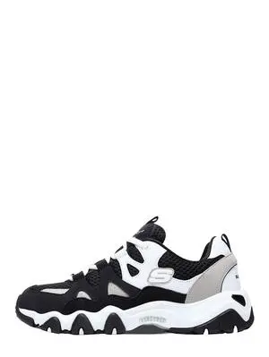Sketchers Skechers D'Lites 2.0 Low Top Sneakers Black/white/grey