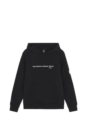 NEW BALANCE Logo Graphic Hoodie - Black