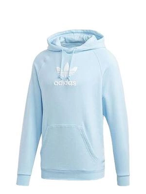 Adidas Originals Plush Printing Hoodie - Light Blue