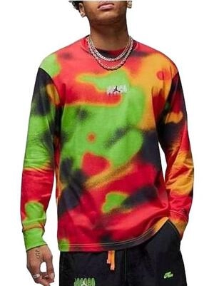 JORDAN Air Mvp Statement Long Sleeve T-shirt - Multi-color