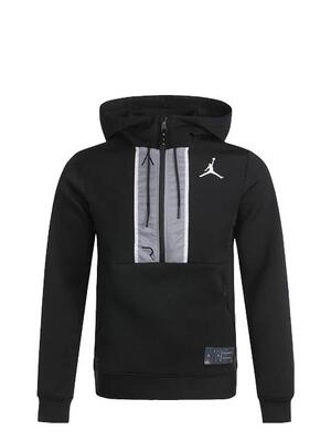 JORDAN Air Sports Half-zip Logo Jacket - Black