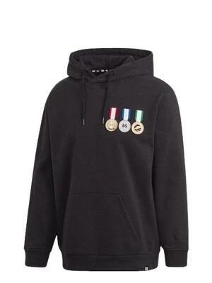 Adidas Originals Run Dmc Casual Sports Hoodie - Black