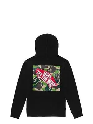 VANS X Bape Camo Pullover Hoodie - Black