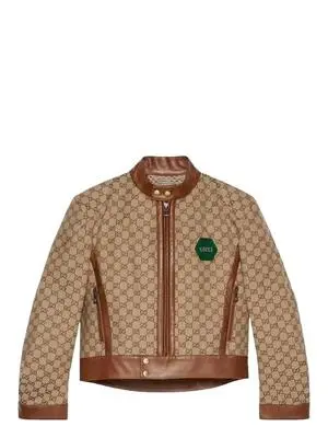 Gucci Gg Canvas Jacket - Tan