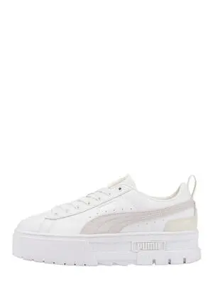 PUMA Mayze Platform Sneakers - Beige White