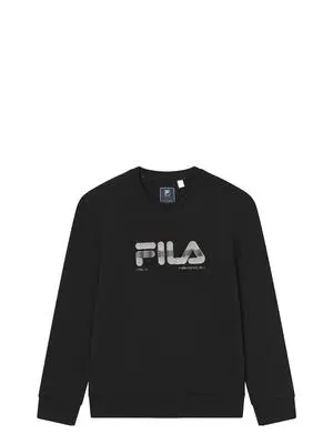 FILA FILA Core Design Museum Denmark White Line Pullover Sweater Black