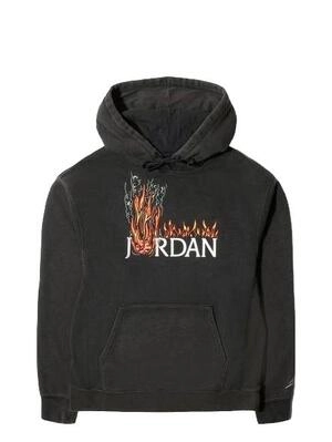 JORDAN X Cactus Jack Travis Scott Mj Fleece Hoodie - Black