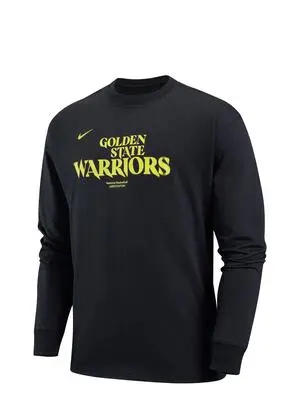 Nike X Nba Golden State Warriors Long Sleeve T-shirt - Black/blue