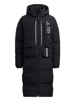 Adidas Down Feather Detachable Vest And Long Hooded Jacket - Default Color