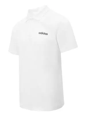 ADIDAS Adidas Solid Color Pullover Casual Polo Shirt Asia Sizing 'white'