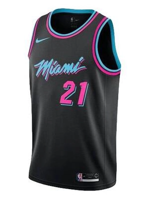 Nike Miami Heat 21 Jersey - Black