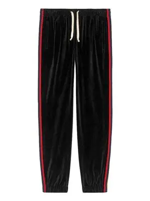 Gucci Chenille Jogging Pant With Patch - Black