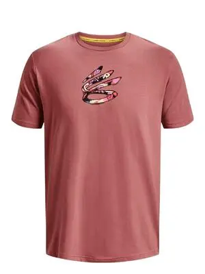 Under Armour Under Armour Curry Comic Fill Short Sleeve T-shirt 'red Fusion' Red Fusion/black