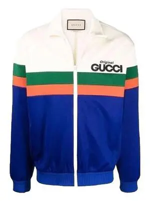 Gucci Original " Print Jersey Jacket - White/green/orange