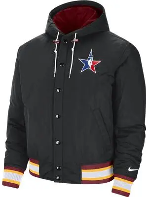 Nike Solid Color Hooded Jacket Black - Default Color