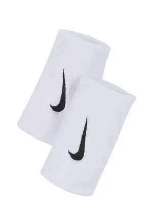 Nike Swoosh Doublewide Wristbands - White/black