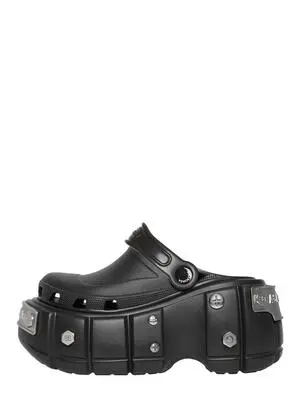 Balenciaga Hardcrocs Platform Slide - Black