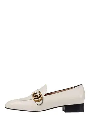 GUCCI Gucci Double G Leather Loafers