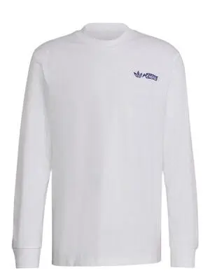Adidas Adidas Originals Casual Solid Color Back Large Long Sleeves White Multi-color