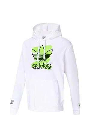 Adidas Originals Graphic Print Hoodie - White