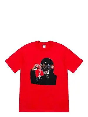 Supreme Ss19 Creeper Tee Frankenstein Printing Short Sleeve - Red