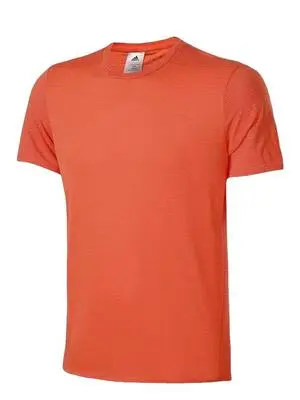 Adidas Solid Color Quick Dry Athleisure Casual Sports Short Sleeve Orange T-shirt - Multi-color