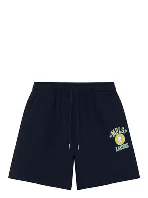 Mitchell & Ness X Nba Los Angeles Lakers Small Logo Shorts - Black